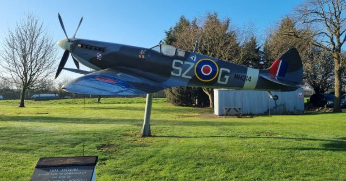 Spitfire Replica at RAF Northolt - Hillingdon Council